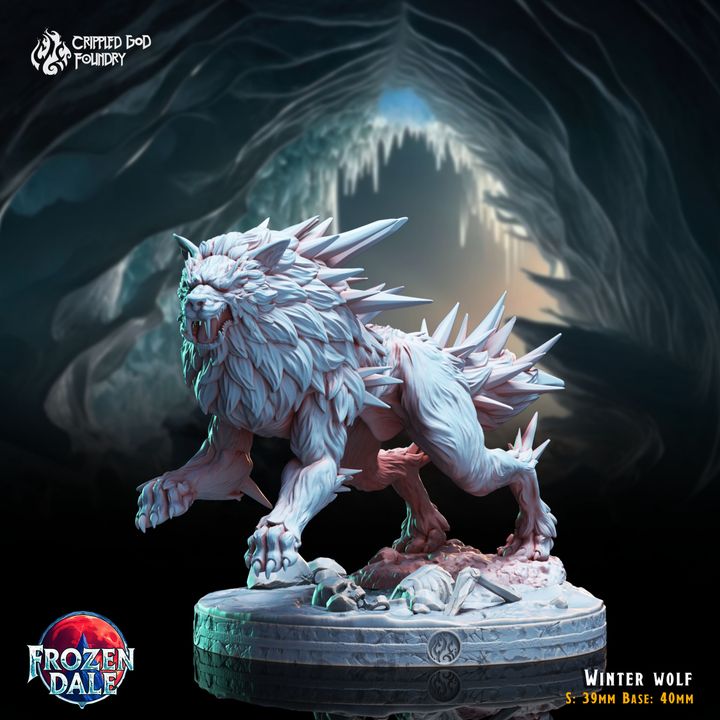 3D Printable Winter Wolves by Crippled God Foundry